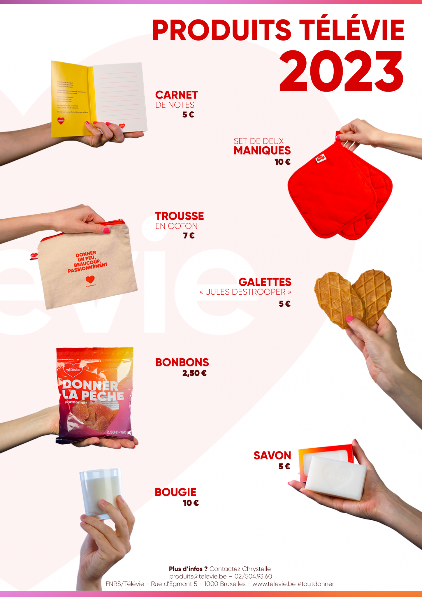 Vendre nos produits - Televie